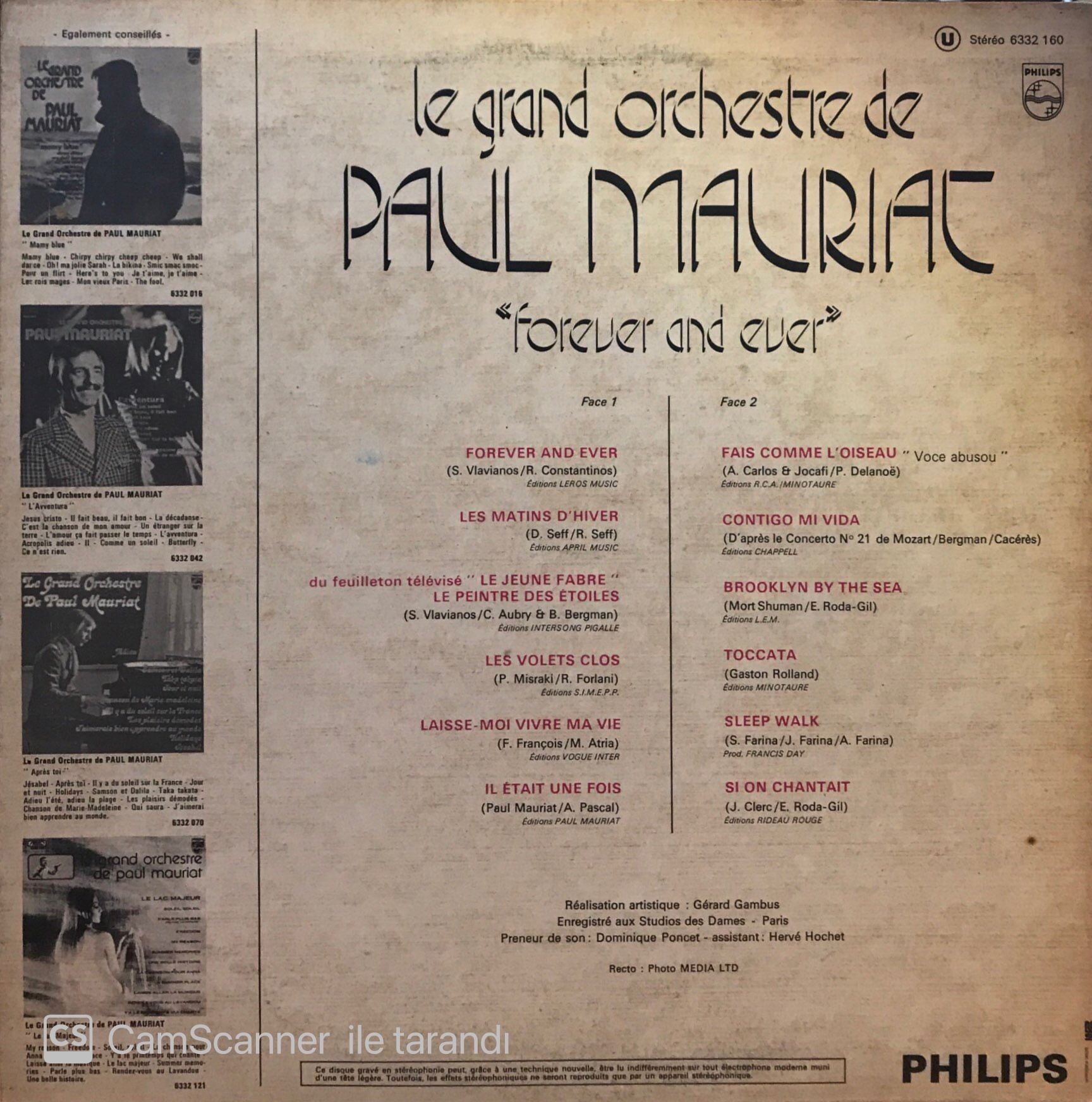Le Grand Orchestre De Paul Mauriat – Forever And Ever LP