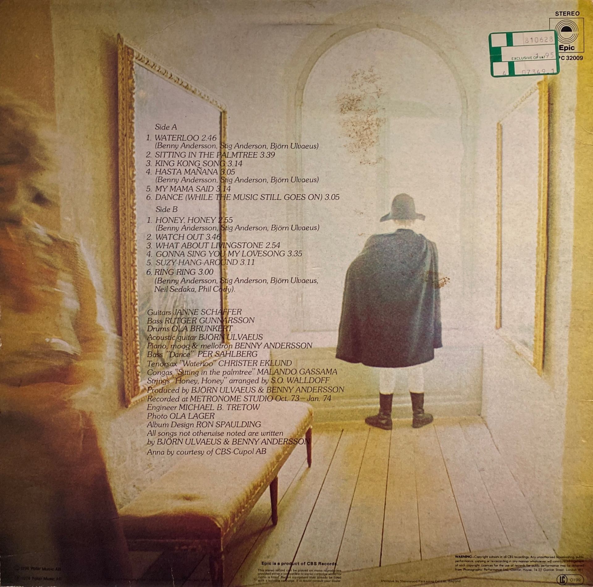 ABBA, Björn, Benny, Agnetha & Frida* – Waterloo LP