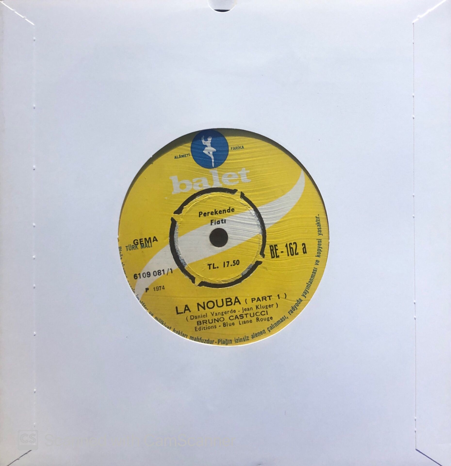 Bruno Castucci - La Nouba Part I / La Nouba Part II 45lik