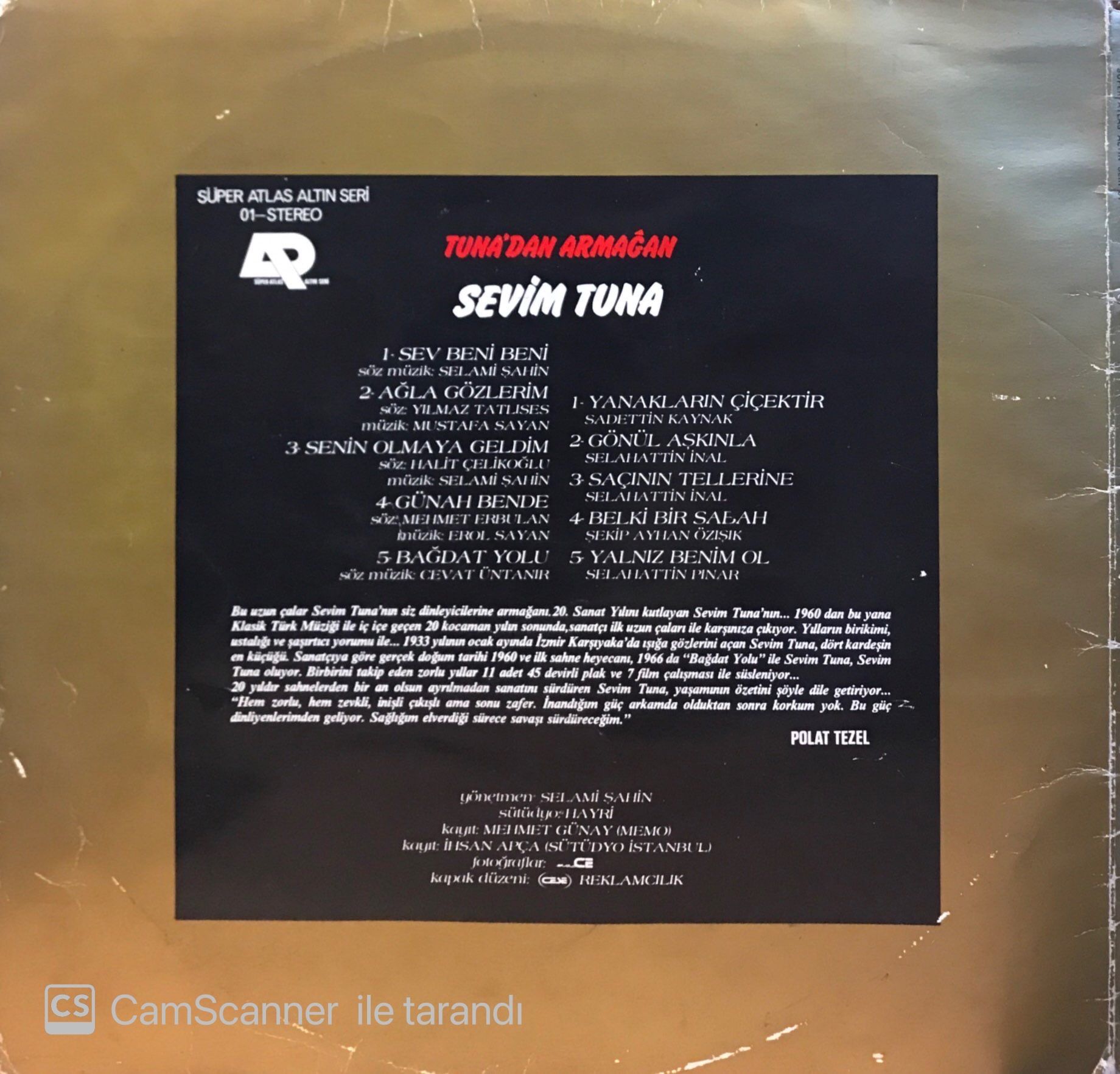 Sevim Tuna – Tuna' dan Armağan LP
