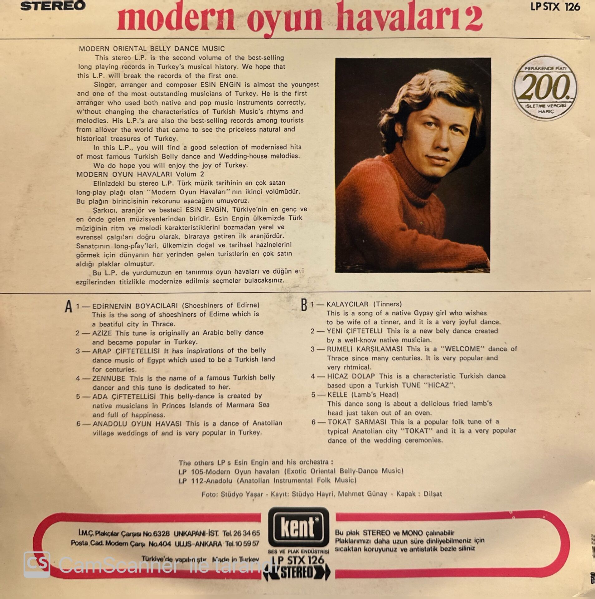 Esin Engin Ve Orkestrası – Modern Oyun Havaları 2 (Exotic Oriental ...